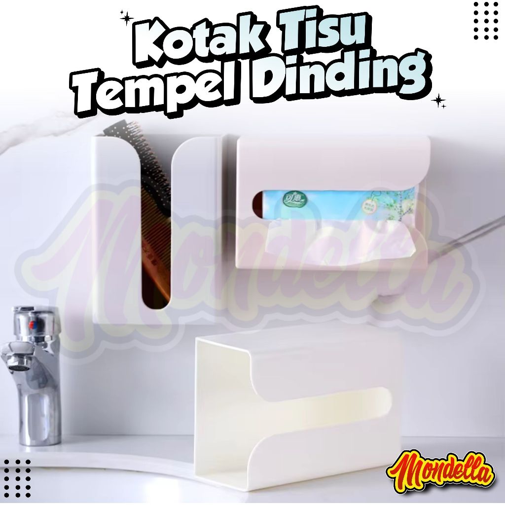 Jual Kotak Tempat Tissue Tempel Dinding Dapur Serbaguna Tissue Box ...