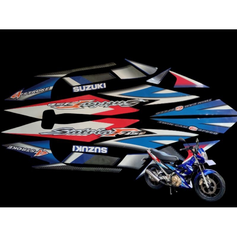 Jual STICKER STRIPPING BODY SATRIA FU LAMA | Shopee Indonesia