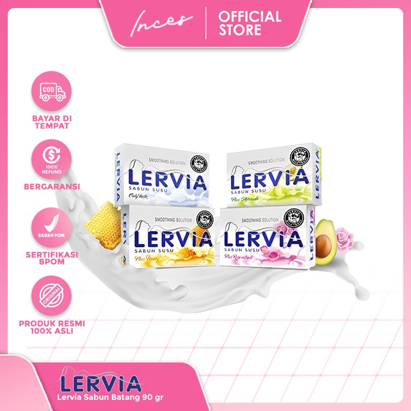 Jual 𝓲𝓷𝓬𝓮𝓼 - LERVIA SABUN BATANG 90 GR | Shopee Indonesia