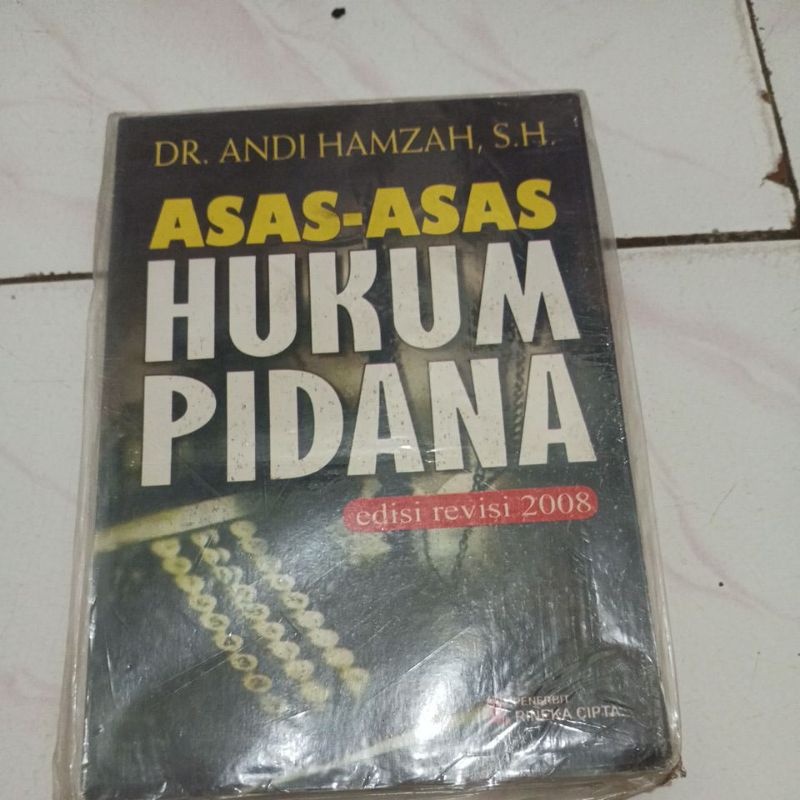 Jual Buku Asas-asas Hukum Pidana ( Andi Hamzah) | Shopee Indonesia