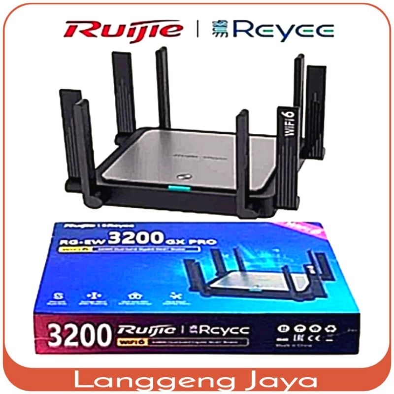 Jual Ruijie RG-EW3200GX PRO 3200m wifi 6 dual band gigabit mesh router ...