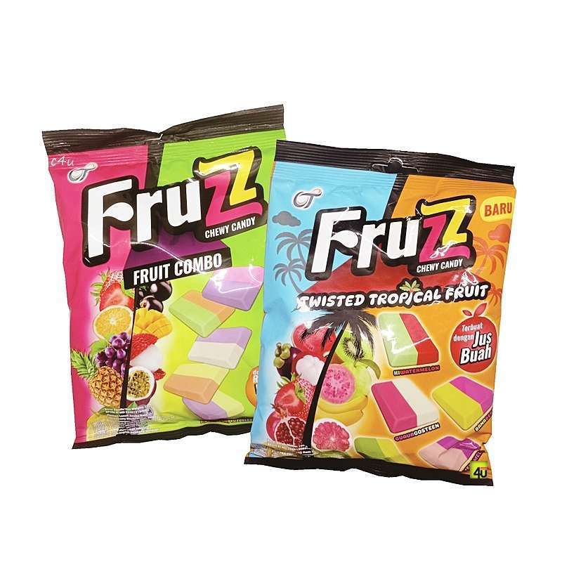 Jual FRUZZ Permen Fruit Combo / Tropical Fruit Chewy Candy 100 Gram ...