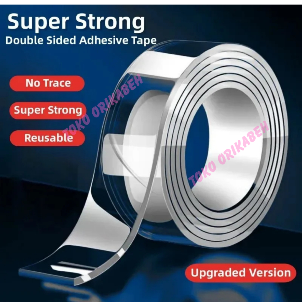 Jual Taffpack Dabel Tip Super Kuat Tape Double Tipe Bening Doubletip ...