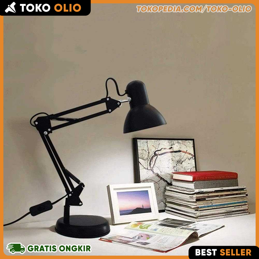 Jual Lampu Stand Meja Belajar Kerja Cahaya Kuning Warm White LED ...