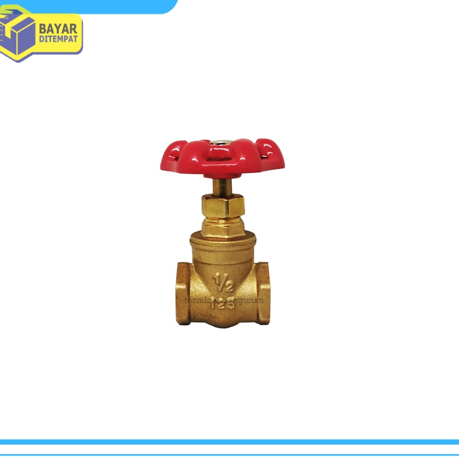 Jual Gate Valve Kuningan Bonuci Stop Kran 12 Inch Drat Dalam Model ...