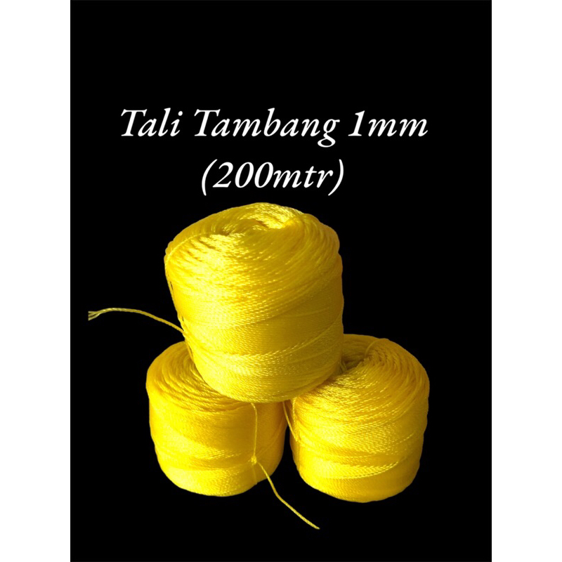 Jual Tali Tampar/ Tambang uk 1mm Panjang 200mtr tiap Roll, TERMURAH!!! | Shopee Indonesia
