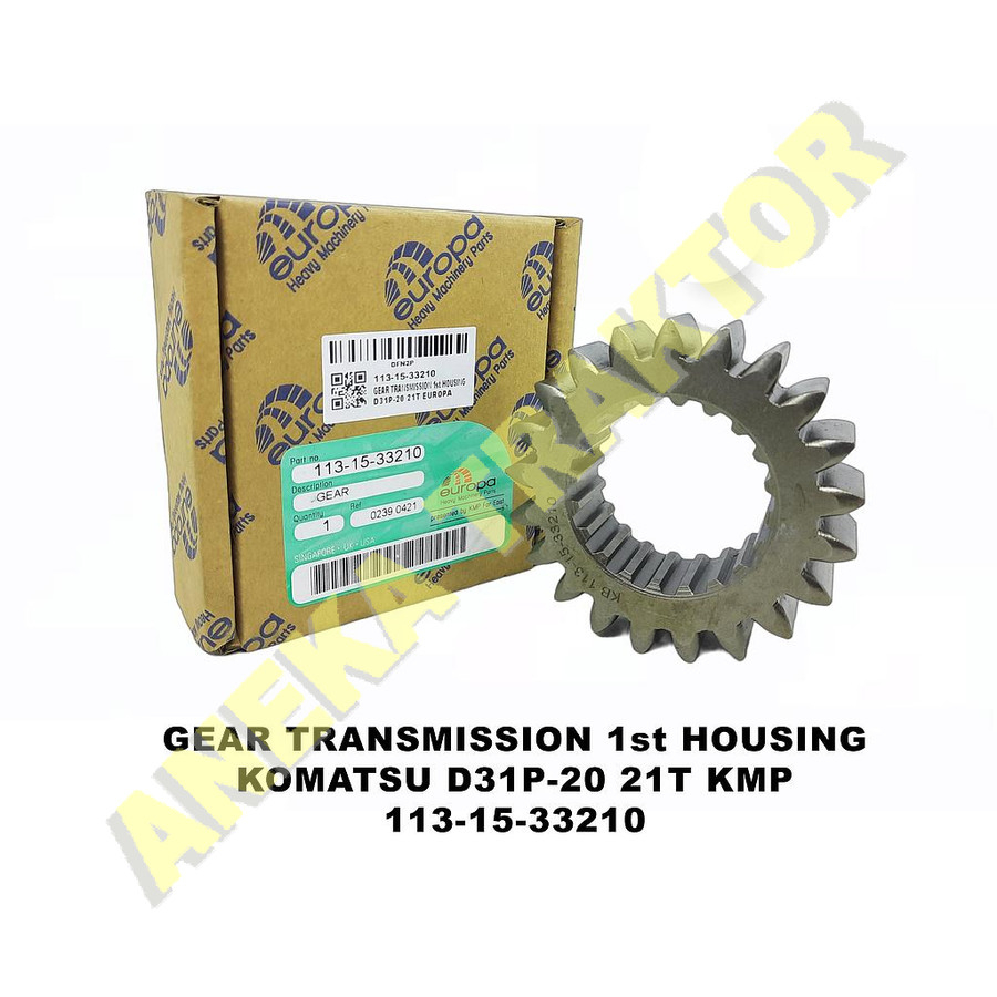 Jual GIGI TRANSMISI NO.1 GEAR TRANSMISSION 1st KOMATSU D31P-18 D31P-20 21T 113-15-33210 | Shopee ...