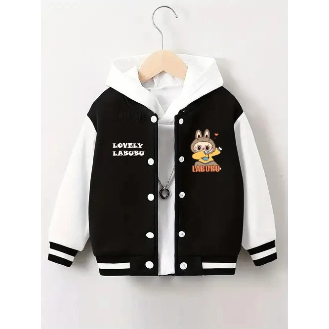 Jual Labubu Jaket Baseball Anak Laki Laki Perempuan Usia 3 4 5 6 Tahun ...