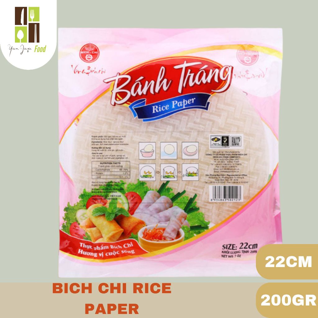 Jual Bich Chi Rice Paper/ Kulit Lumpia Vietnam Rice Paper 22 cm - VINA ...