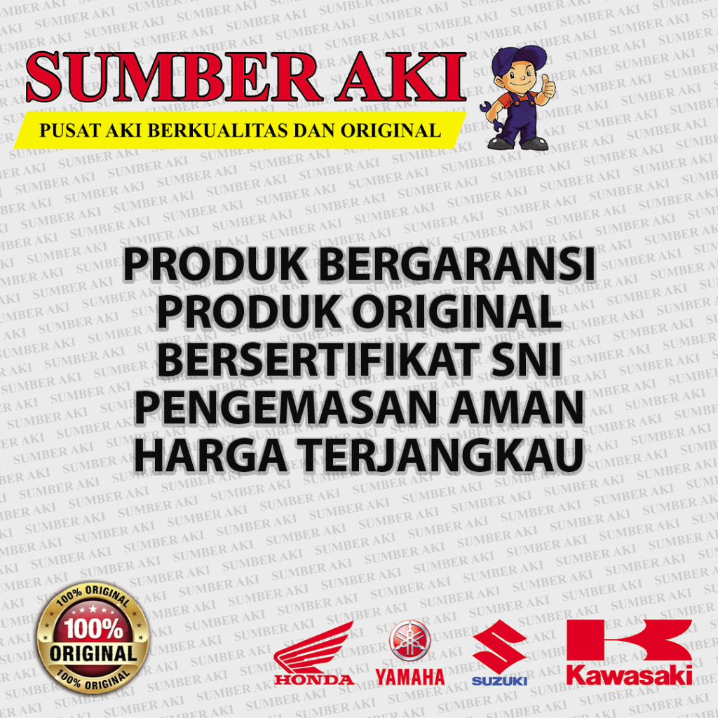 Jual Aki Motor KAYABA GM5Z-3B Original DRY Charger Motor LEGENDA GRAND PRIMA TITAN SUPRA SMASH ...