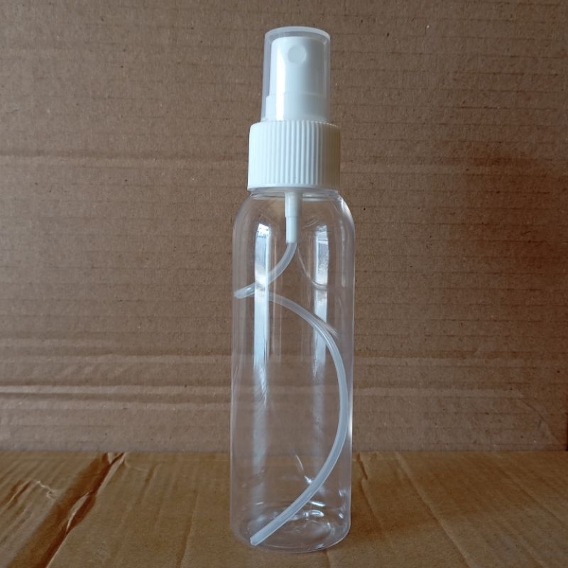 Jual BOTOL BR 100ML CLEAR TUTUP SPRAY PUTIH | Shopee Indonesia