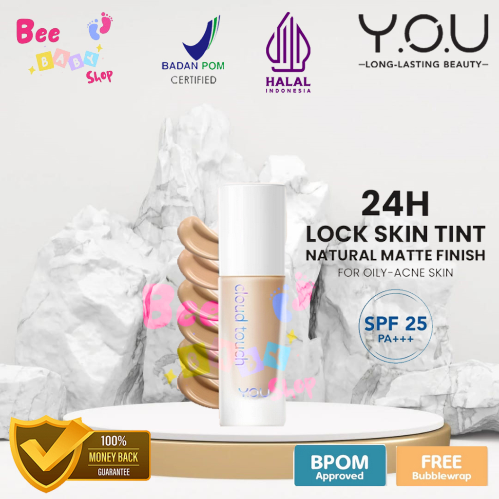 Jual You Cloud Touch Blurring Skin Tint Liquid Foundation|Tahan Lama 24 ...