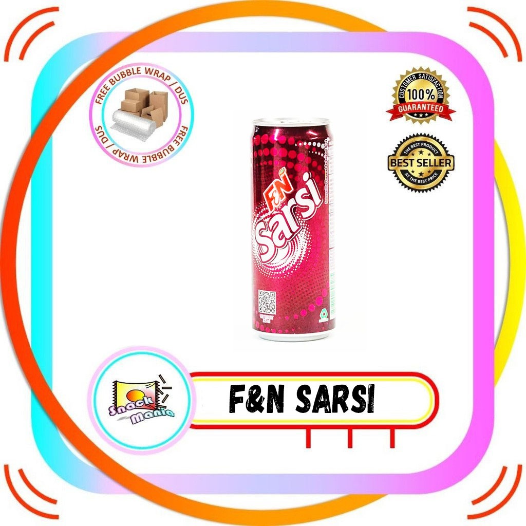Jual F&N Sarsi Soda Rasa Sarsapilla Kaleng ~ 325 ml Soft Drink | Shopee ...