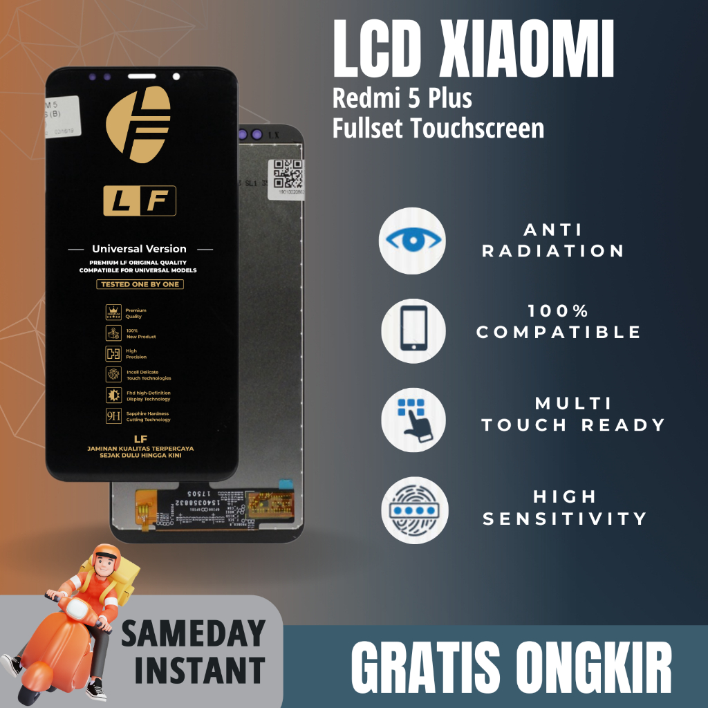 Jual LF - LCD Xiaomi Redmi 5 Plus Fullset Touchscreen | Shopee Indonesia