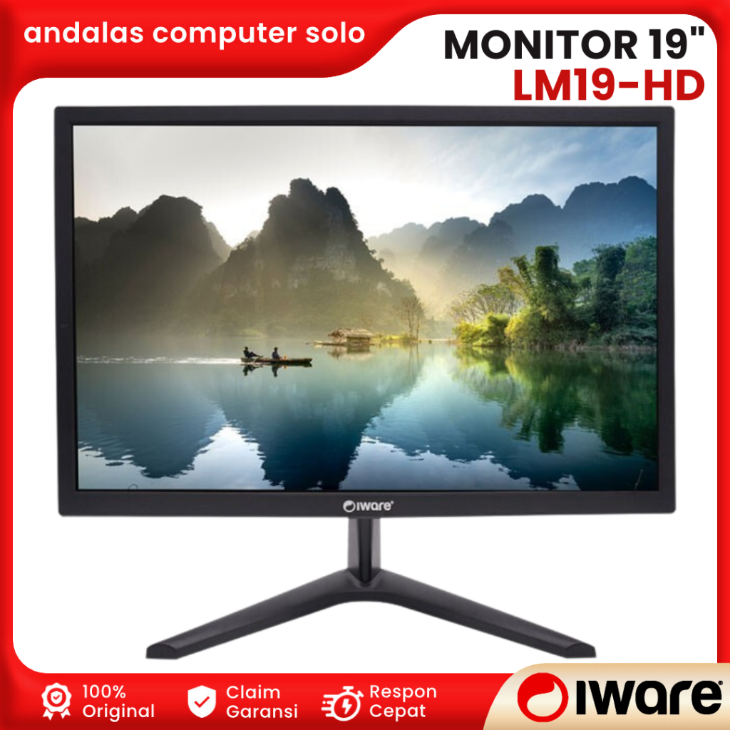 Jual MONITOR LED 19inc IWARE LM-19HD MONITOR LED HD 5ms 19" IWARE ...