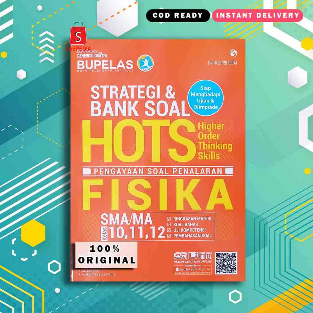Jual BUKU PELAJARAN SMA: STRATEGI BANK SOAL HOTS FISIKA SMA/MA | Shopee Indonesia