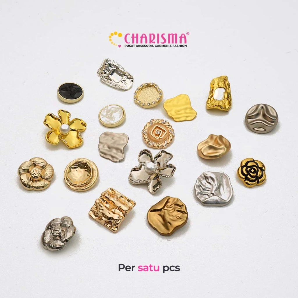 Jual Charisma Kancing Metal Vintage Premium 2 - Kancing Metal Premium / Harga Per Pcs | Shopee ...
