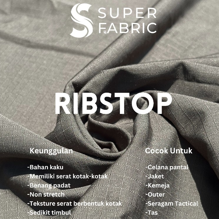 Jual Kain Ribstop Ripstop Bahan Celana anti air 0.5 meter | Shopee ...