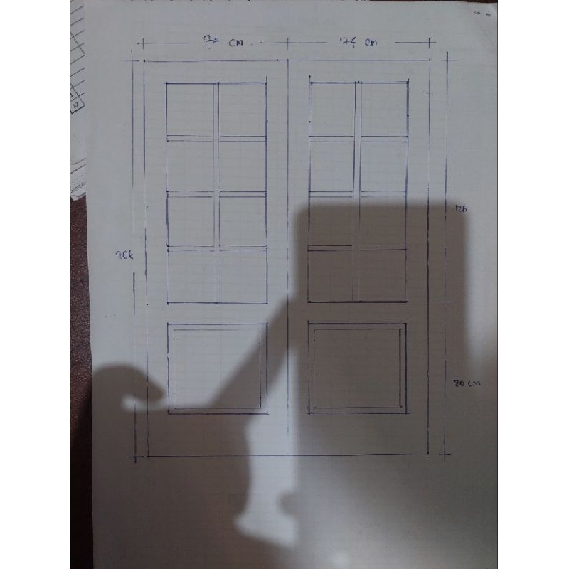 Jual pintu panil atas kaca kotak2 kamper samarinda oven | Shopee Indonesia