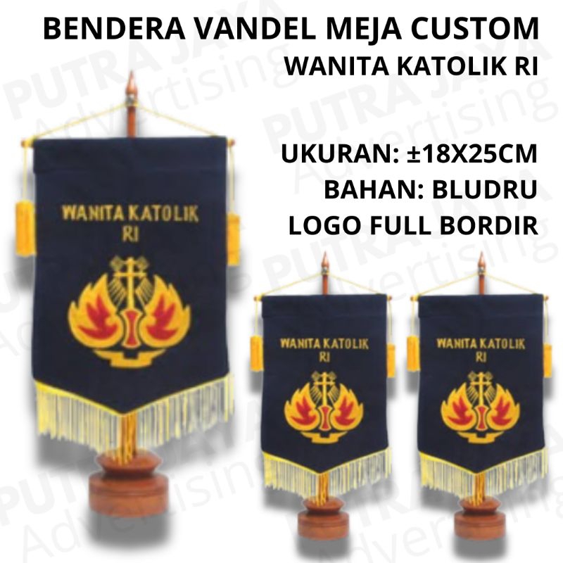 Jual Bendera Vandel Meja WANITA KATOLIK RI | Shopee Indonesia