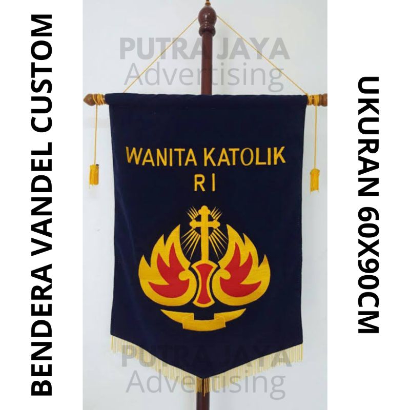 Jual Bendera Custom Vandel Pataka Wanita Katolik RI | Shopee Indonesia