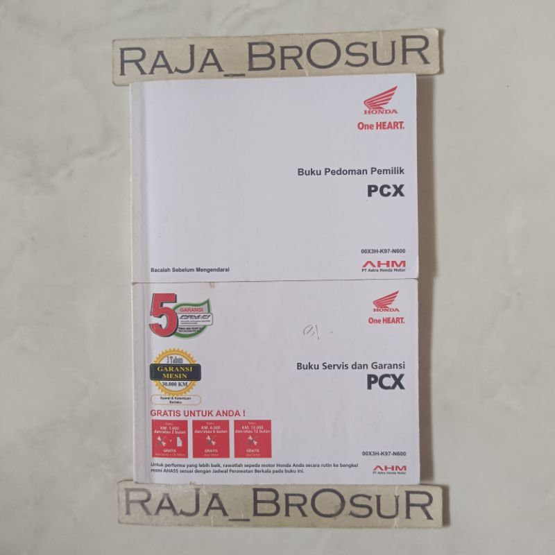 Jual Buku pedoman pemilik + Buku servis dan garansi/Manual Book Honda PCX 150 PCX150 K97 2017 ...