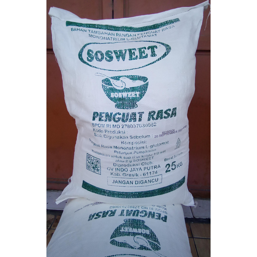 Jual PENGUAT RASA MAKANAN / MONOSODIUM GLUTAMATE / MSG / MSG SOSWEET ...