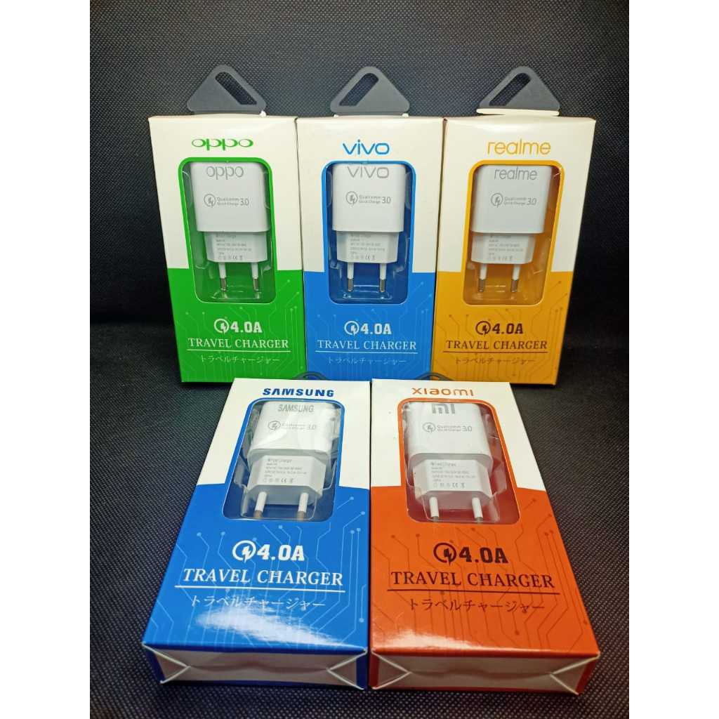 Jual Travel Charger M4 Support Fast Charging 3.1A Quick Charger Branded ...
