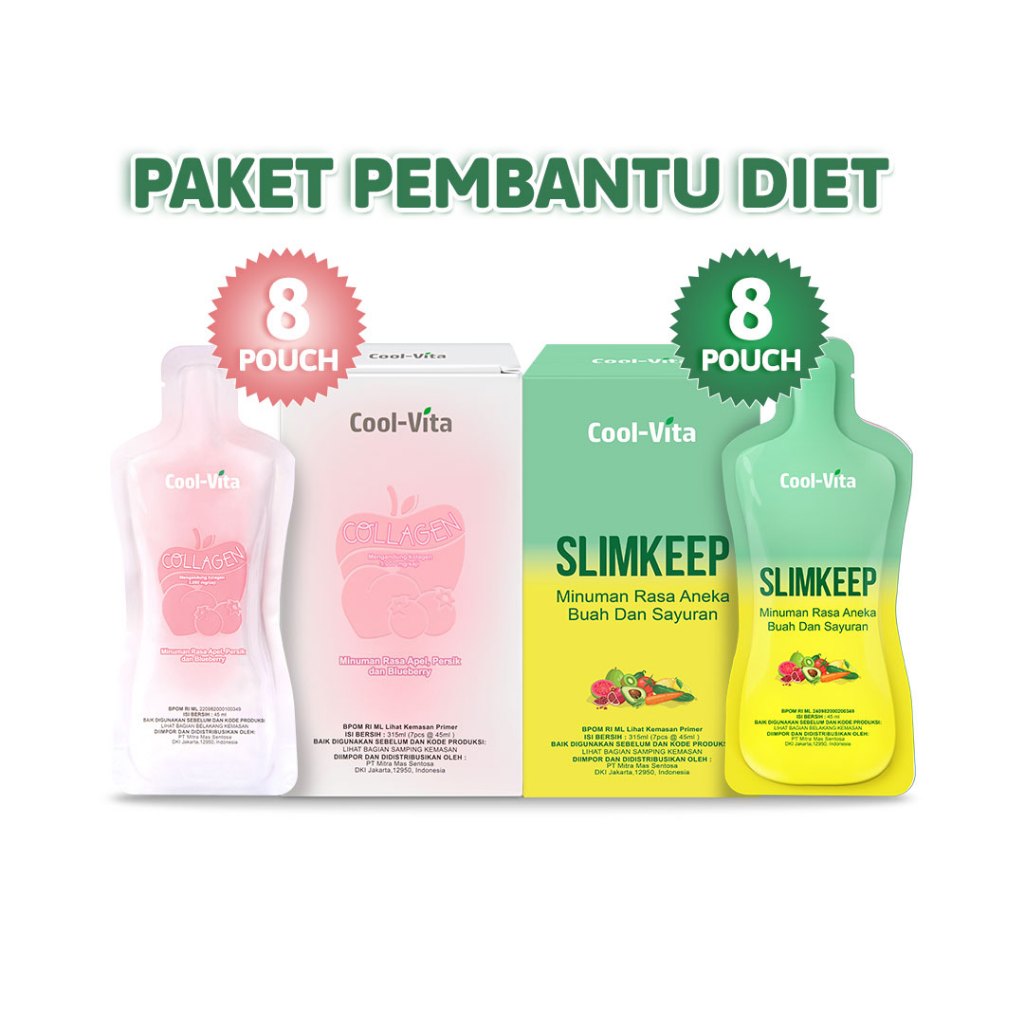Jual [8 Pouch + 8 Pouch] Coolvita 1 Box Collagen Premium Langsung Minum ...