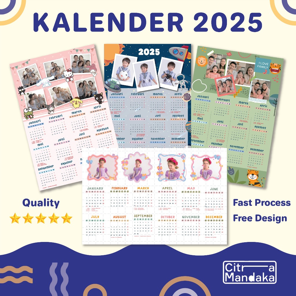 Jual Kalender Dinding Custom A3 | Kalender Custom | Cetak Kalender ...
