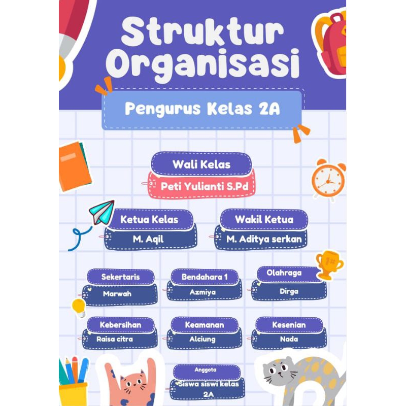 Jual Banner Struktur Kelas 55 x 80 cm | Shopee Indonesia