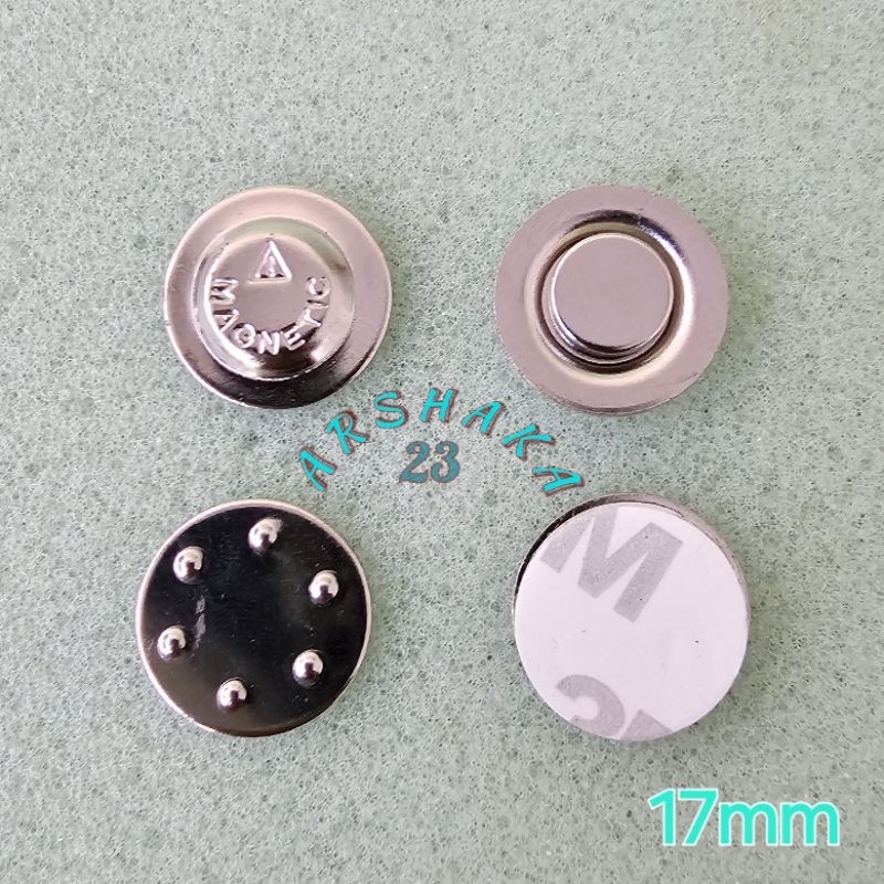 Jual Magnet Bulat 17mm Magnet Nikel Mengkilap Magnet Pin Magnet Lencana ...