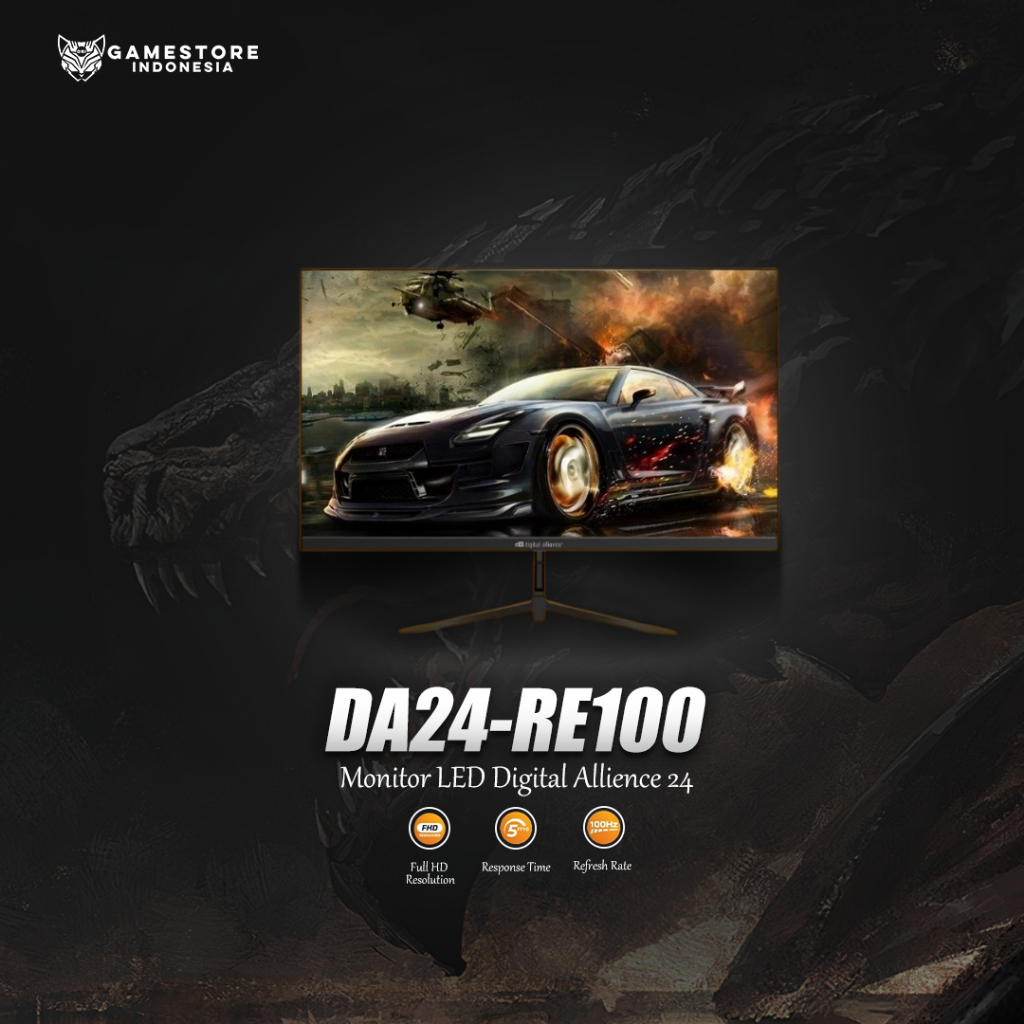 Jual Monitor LED Digital Alliance 24" 100Hz IPS FHD 99% SRGB 5ms HDMI Vesa Mount DA24-RE100 ...