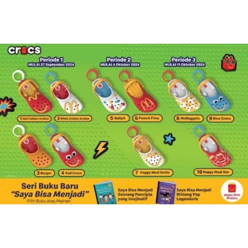 Jual Happy Meals McD McDonald's x Crocs 2024 | Shopee Indonesia