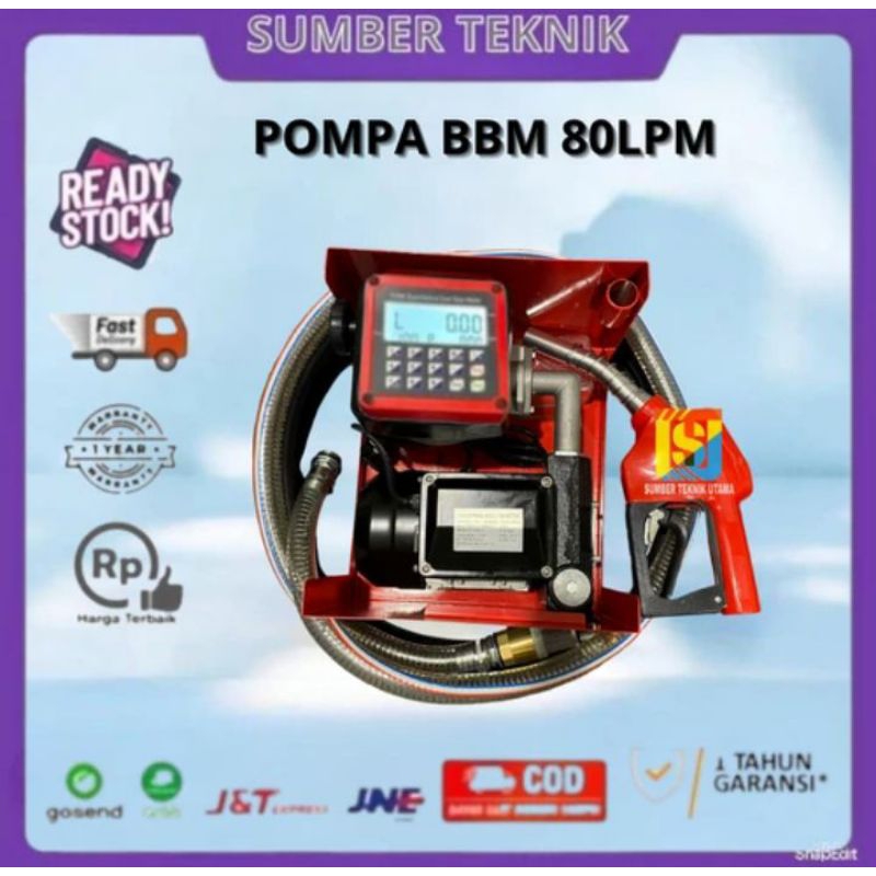 Jual Pompa Transfer Solar & Oli Flowmeter Ogm Digital 80Lpm Pompa ...
