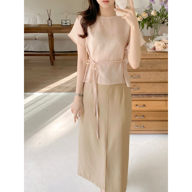 Jual Haniva Set Simple Basic Korean Chic Minimalis Polos Classy Elegant ...