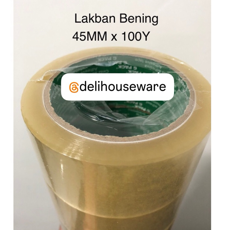 Jual Lakban Bening 45mmx100y / Lakban Coklat /Isolasi / Selasiban | Shopee Indonesia