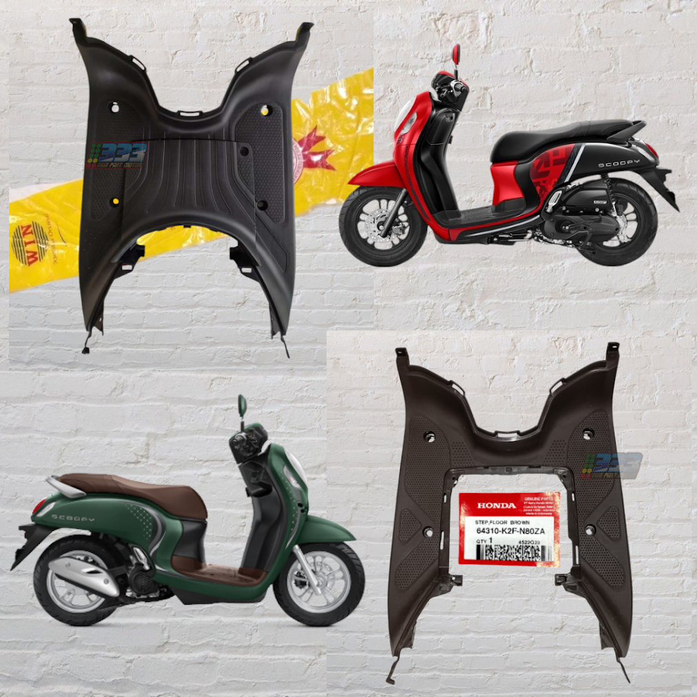 Jual step floor footrest atas Pijakan Kaki bordes scoopy new 2021 2022 K2F 2023 2024 hitam dan ...