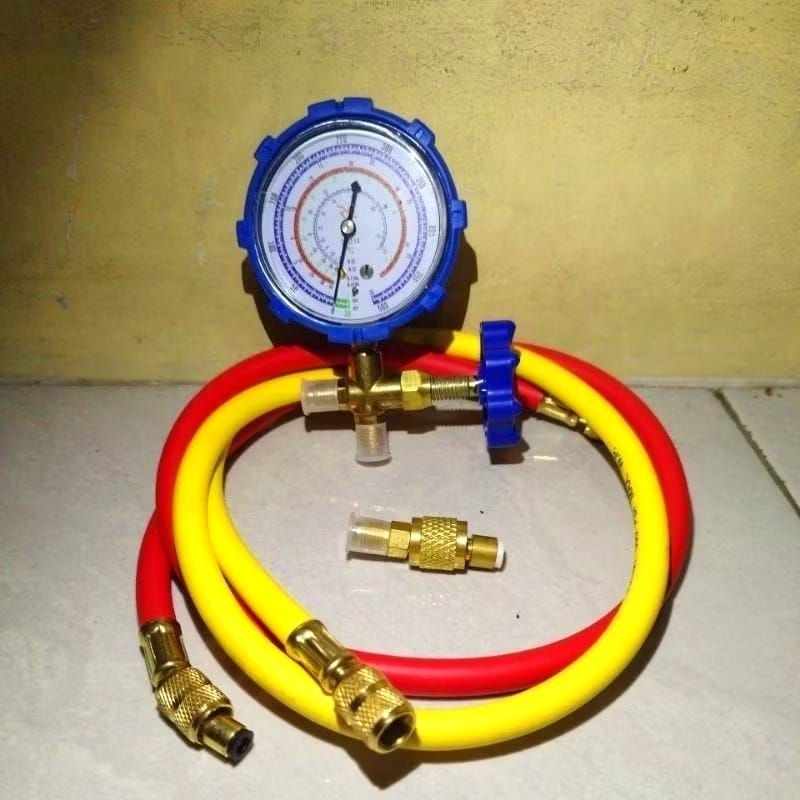 Jual PAKET SINGGEL MANIFOLD AC DAN KULKAS MULTI 500 PSI+ SELANG 2 PCS ...