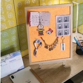 Jual Papan Gabus Warna Orange Ukuran 30x40CM Untuk Tempel Catatan Note ...