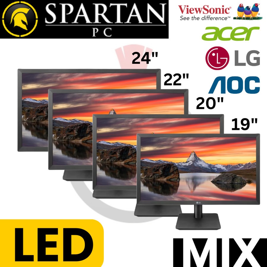Jual Monitor LED 24 / 22 / 20 / 19 inch Wide Screen PC Komputer not LCD ...