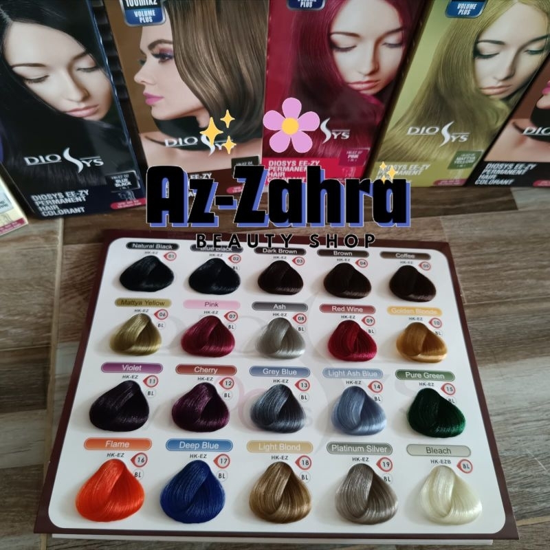 Jual Diosys Hair Color Book / Catalog Warna / Buku Warna / Contoh Warna ...