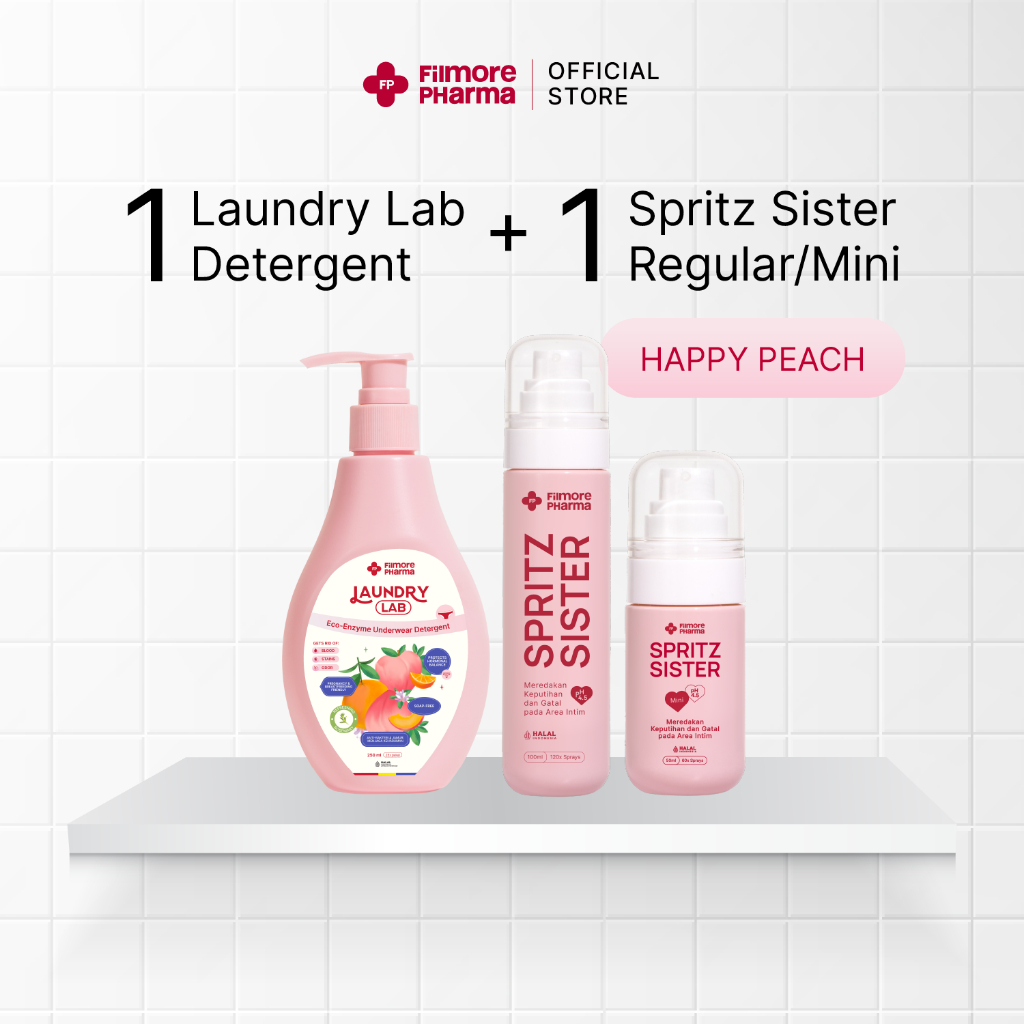 Jual FILMORE Happy Peach Bundle (1 Laundry Lab + 1 Spritz Sister Mist ...