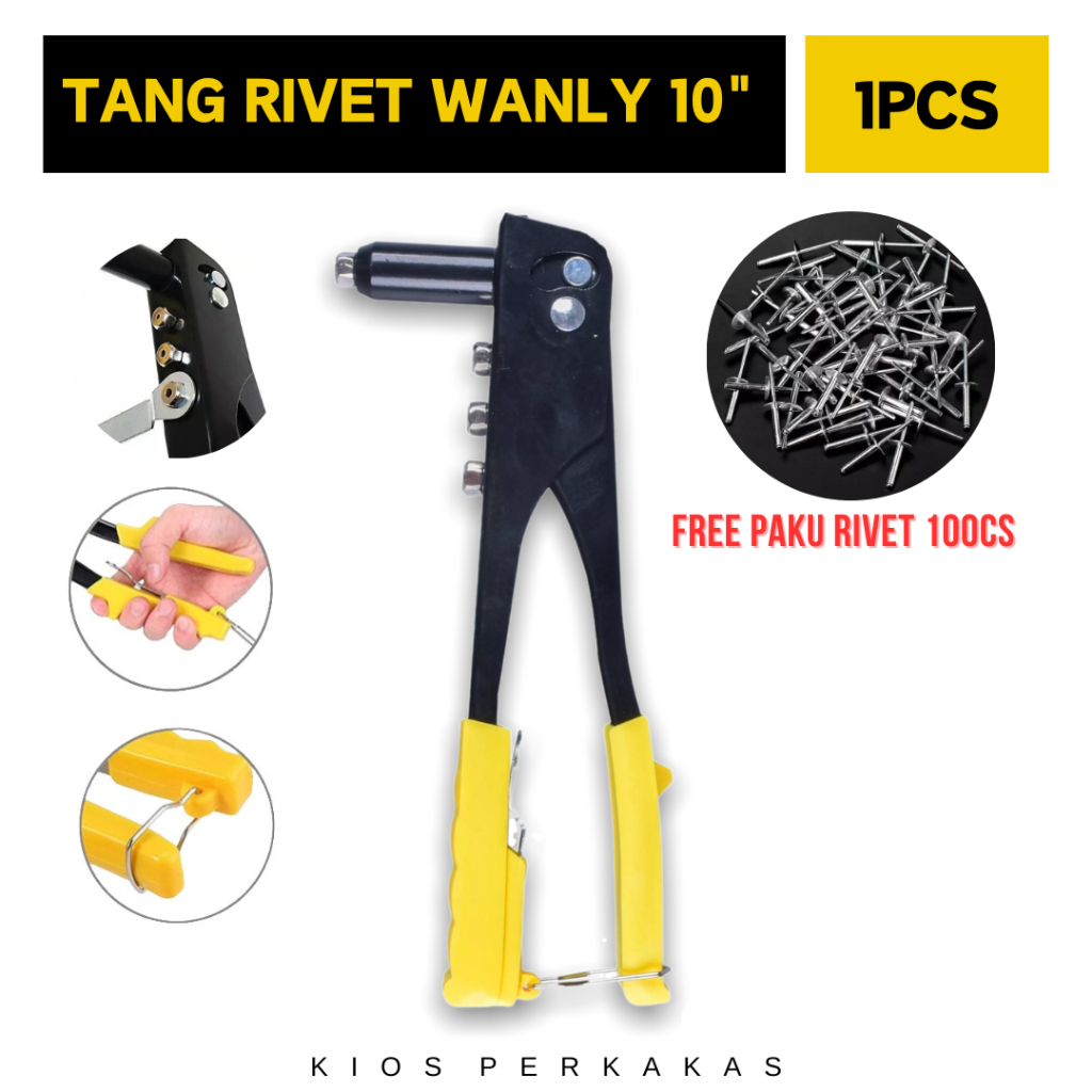 Jual Tang Rivet 9,5inch 10" Tang ripet Hand Riverter Aluminium Stang ...