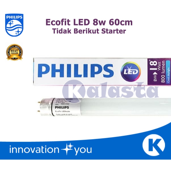 Jual Lampu TL LED Tube Ecofit PHILIPS 18w / 18 Watt (Tanpa Stater ...