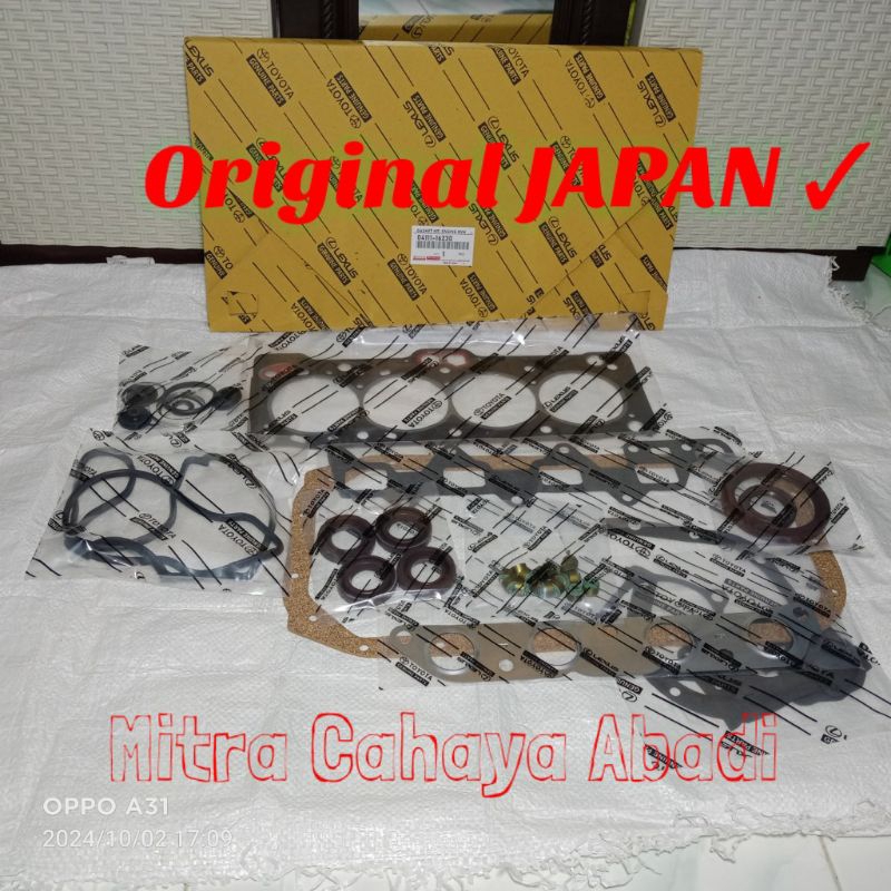 Jual paking packing gasket full set great corolla twincam 4A original JAPAN | Shopee Indonesia