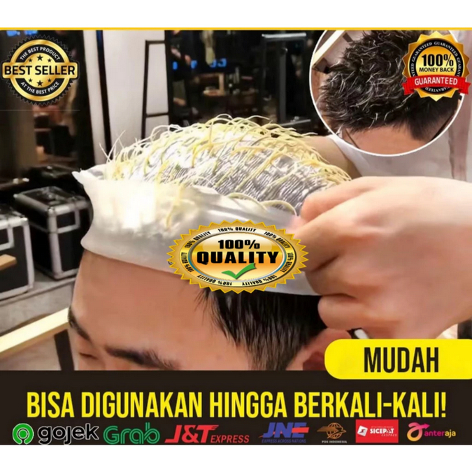 Jual FREE JARUM Topi Semir Rambut Topi Pewarna Rambut Highlight Warna ...