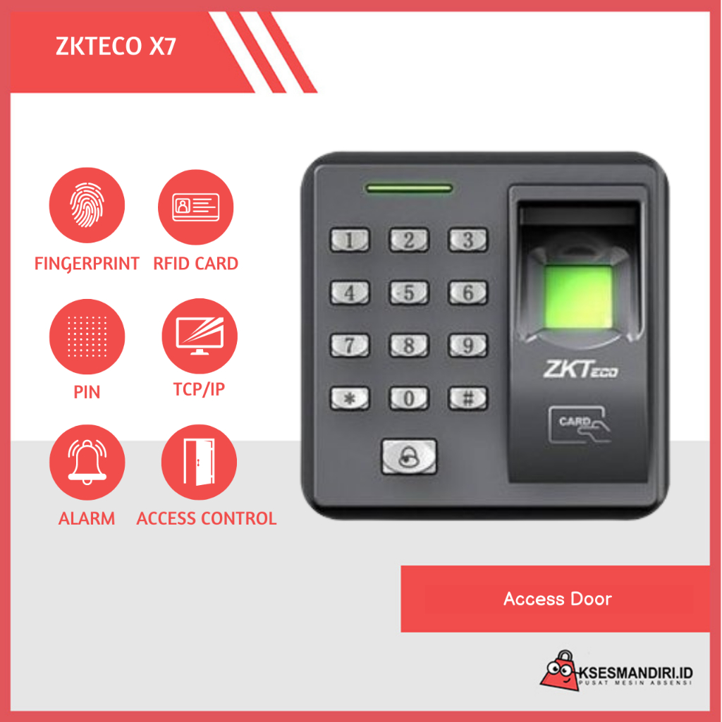 Jual Mesin Akses Pintu Access Door Magic MX7 Sama Seperti ZKTeco X7 | Shopee Indonesia
