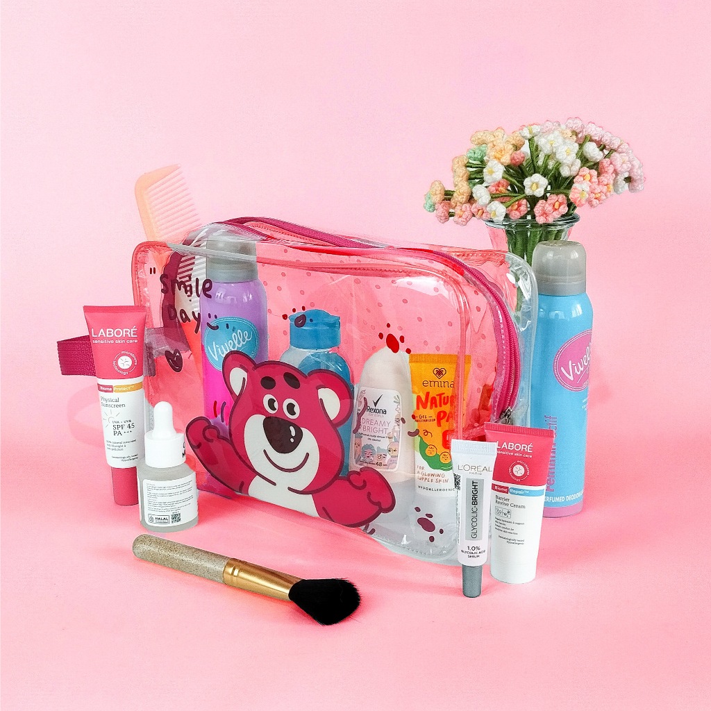 Jual Tas Travel Pouch Make Up Toiletries Bag Waterproof Kotak ...