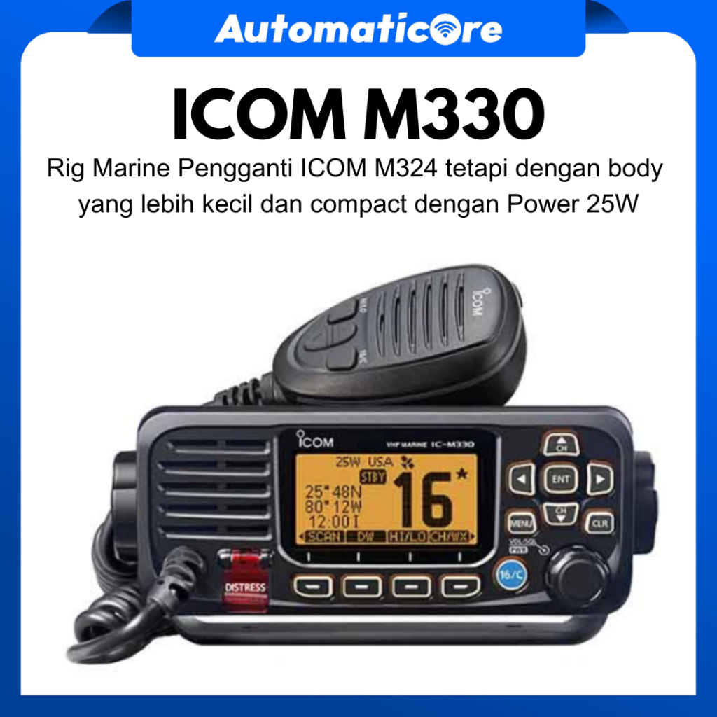 Jual Icom IC-M330 Rig Marine VHF ICM330 Radio Komunikasi Kapal M330 ...